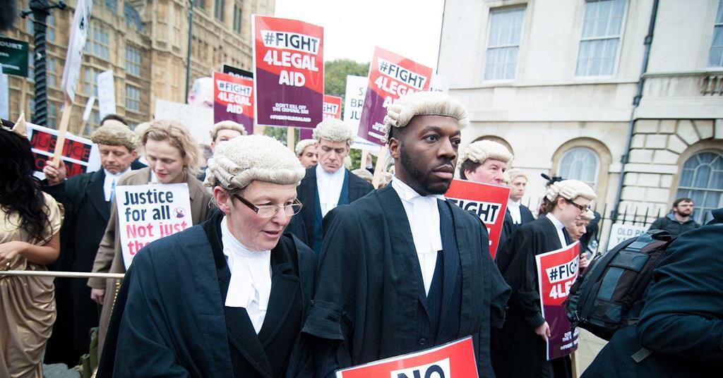 Thousands of lawyers protest against legal aid cuts | News | Law Gazette