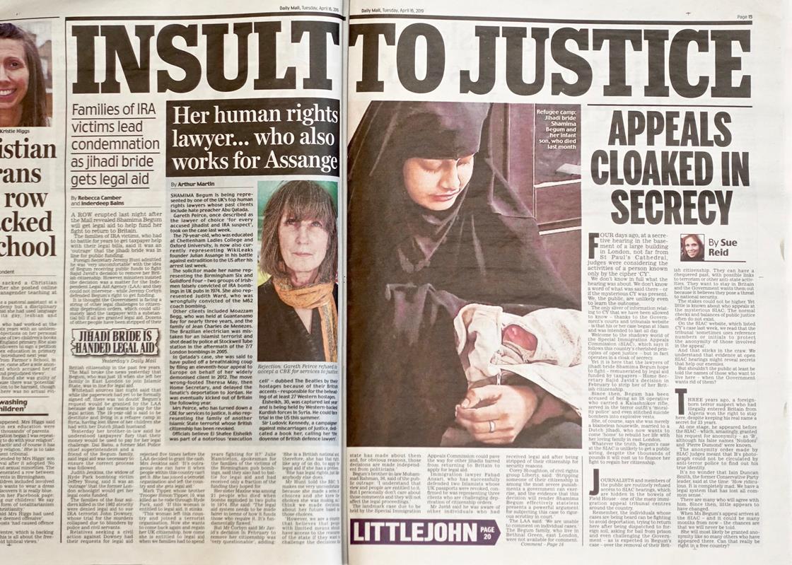 Shamima Begum case pushes legal aid into national spotlight | News ...